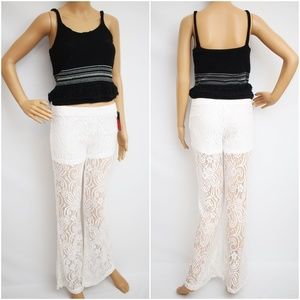shosho | Pants & Jumpsuits | New Shosho Lace Flare Summer Pants With ...